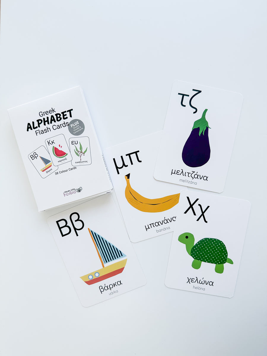 Greek Alphabet Flash Cards – Clever Little Koalas