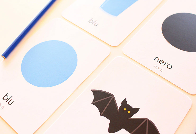 Italian Colours and Shapes Flash Cards – Clever Little Koalas