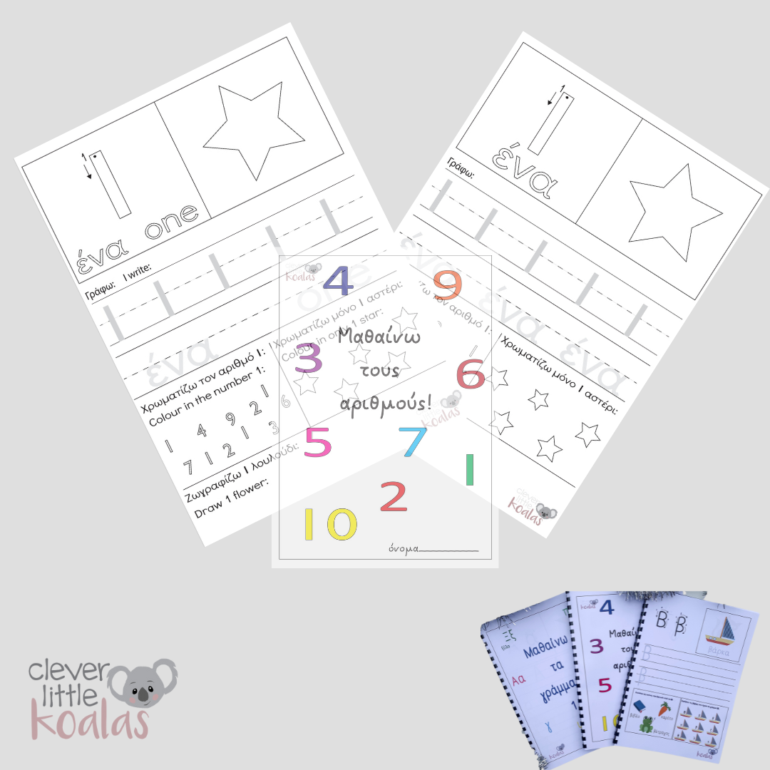Learning the Numbers Workbook – Clever Little Koalas