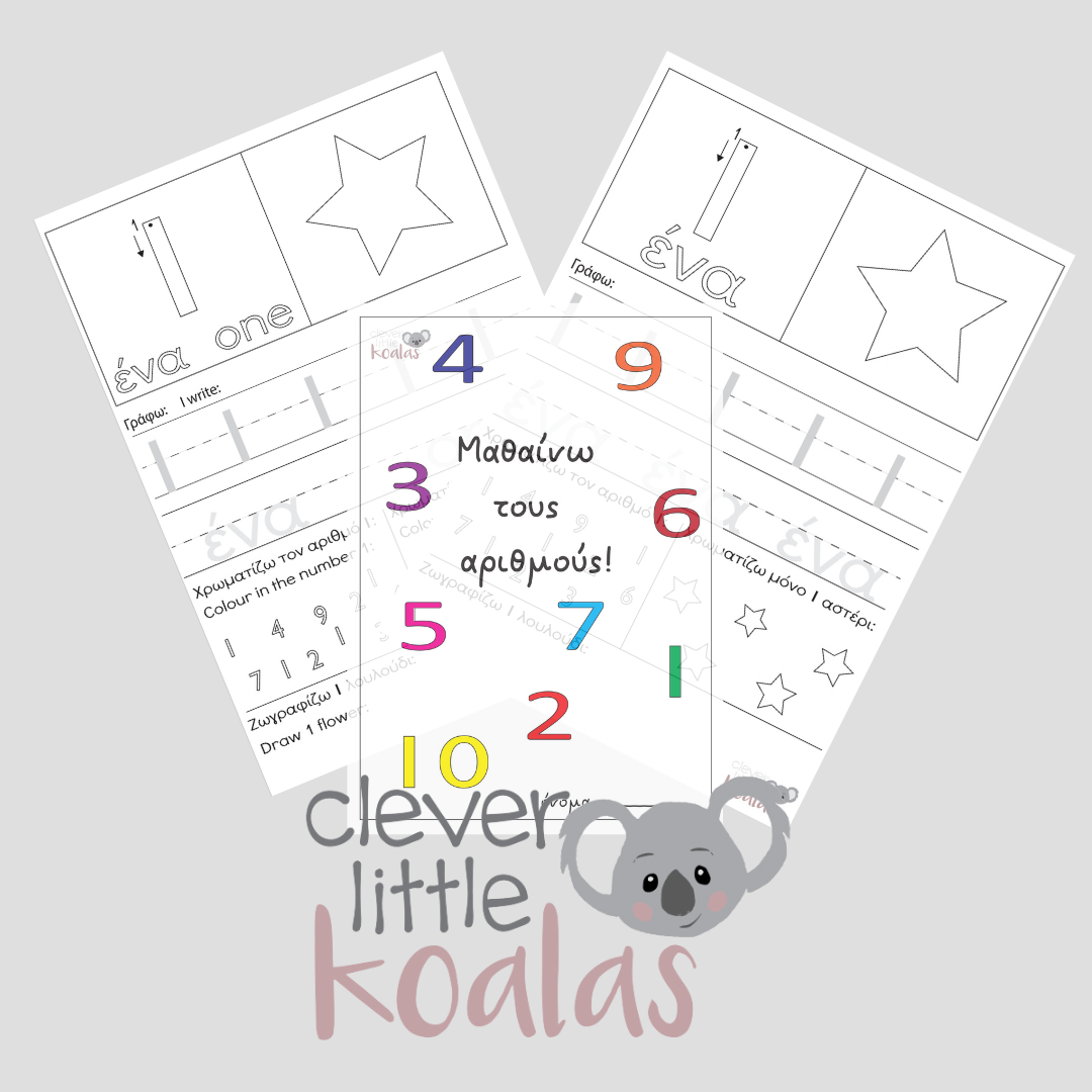 Learning Numbers Set – Clever Little Koalas